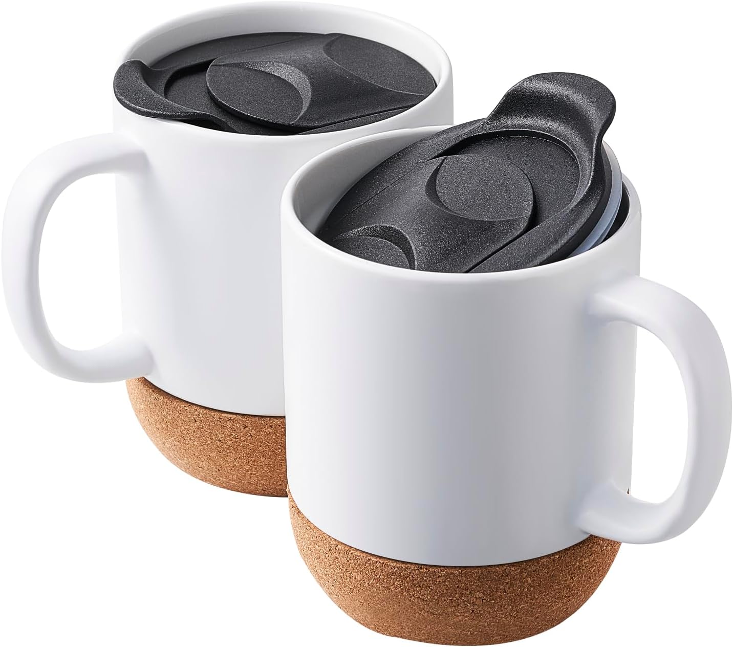 Amazon.com | Louahdao Coffee Mug Set Of 2,Coffee Cups Ceramic,12 OZ ...