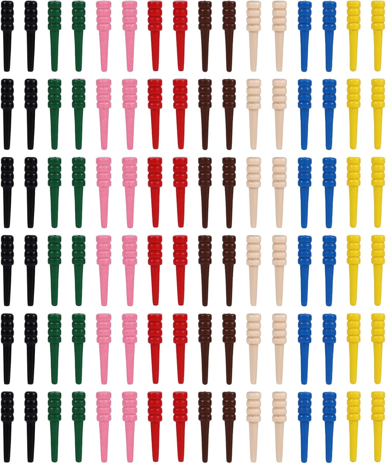 Amazon.com: 96pcs Cribbage Pegs, Wooden Cribbage Board Pegs Fit 1/8 ...