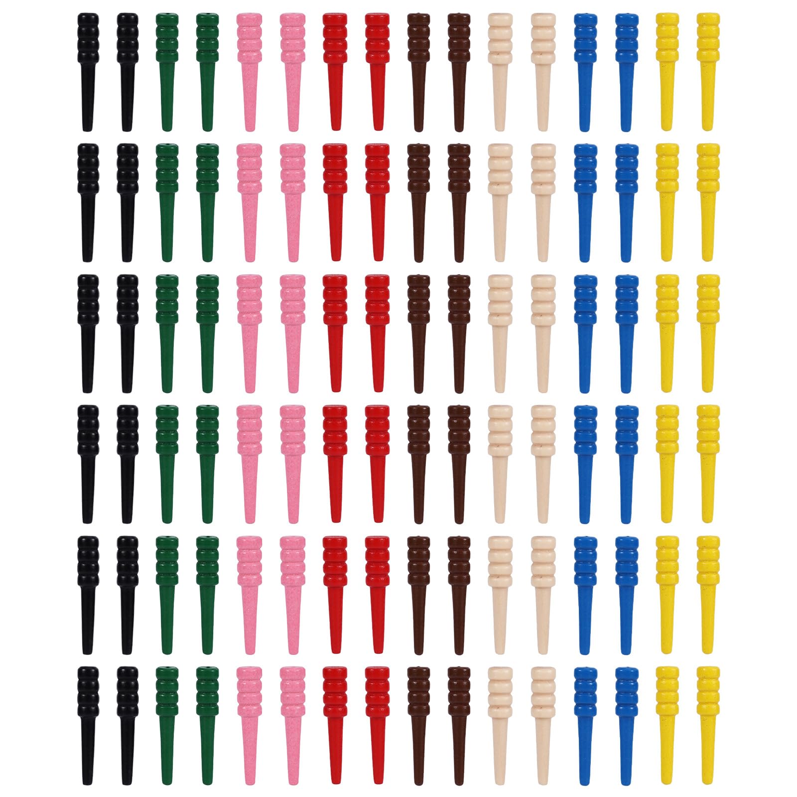 Toddler Board Games 96 Pcs Wooden Cribbage Pegs - 8 Colors For ...