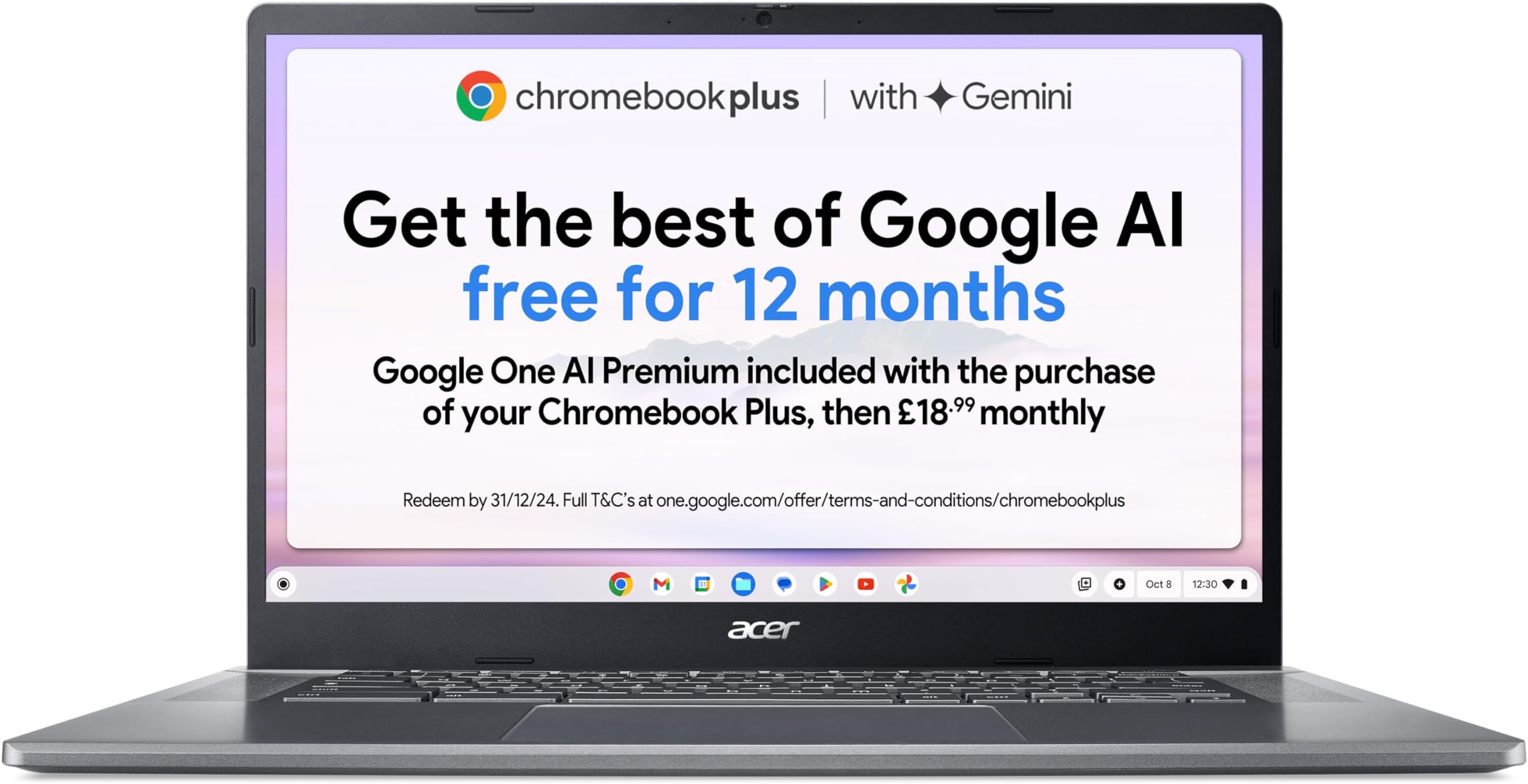 Acer Chromebook Plus 515 CB515-2H Laptop - Intel Core i3-1215U, 8GB ...