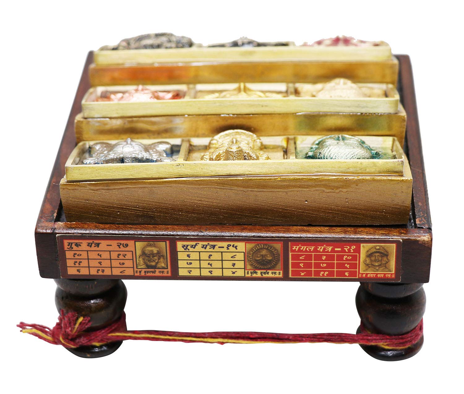 Buy Saubhagya Global Navagraha Chowki Set, Nine Planets, Kundli ...