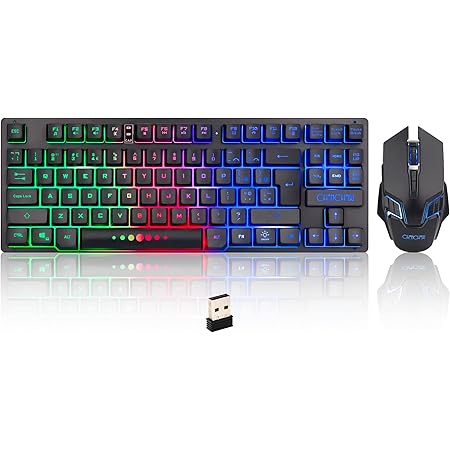 Amazon.com: Snpurdiri 2.4G Wireless Gaming Keyboard and Mouse Combo ...