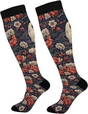 Amazon.com: Wassud Elegant Crane Compression Socks for Women & Men 20 ...