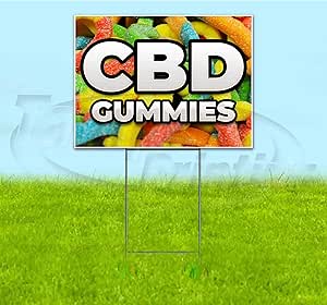 CBD Gummies (18" X 24") Yard Sign, Quantity Discounts, Multi-Packs ...