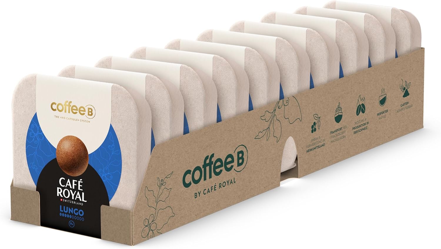 CoffeeB by café royal Lungo - 9x10 Balls - un système de capsule sans ...