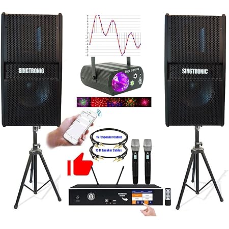 Amazon.com: SINGTRONIC Complete 4000 WATTS Professional Karaoke System ...
