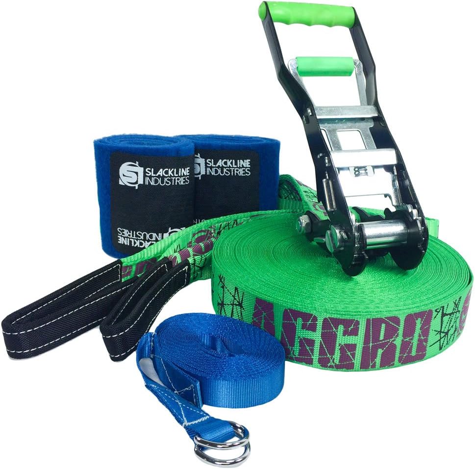 Amazon.com : Slackline Industries Aggro Line 100ft - Tree Protection ...