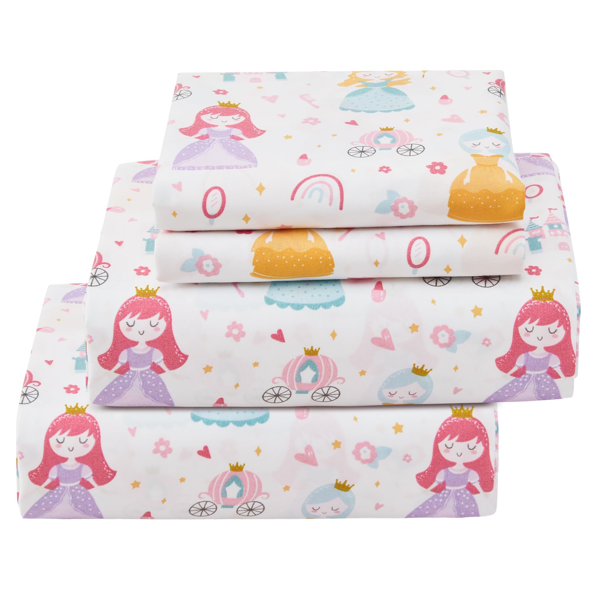 Amazon.com: Softan Kids Bed Sheet Set, Girls Full Size Kids Sheets ...