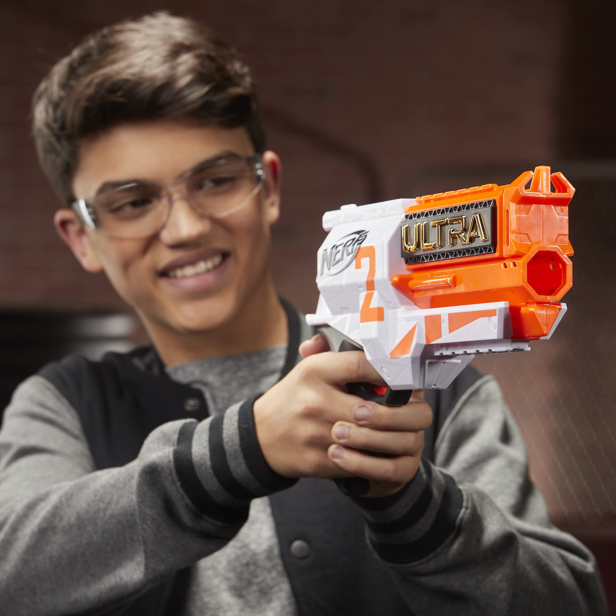 Nerf Ultra Two Motorized Blaster -- Fast-Back Reloading -- Includes 6 ...
