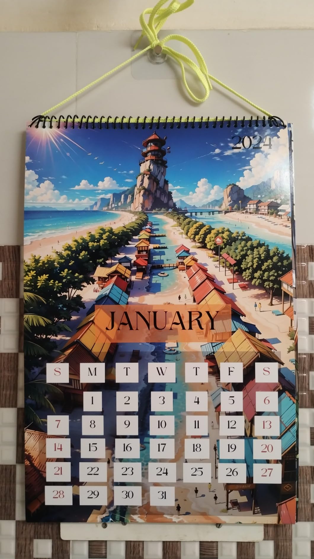 Visaan Beautiful Nature Wall Hanging Calendar 2024-2025, Beautiful ...