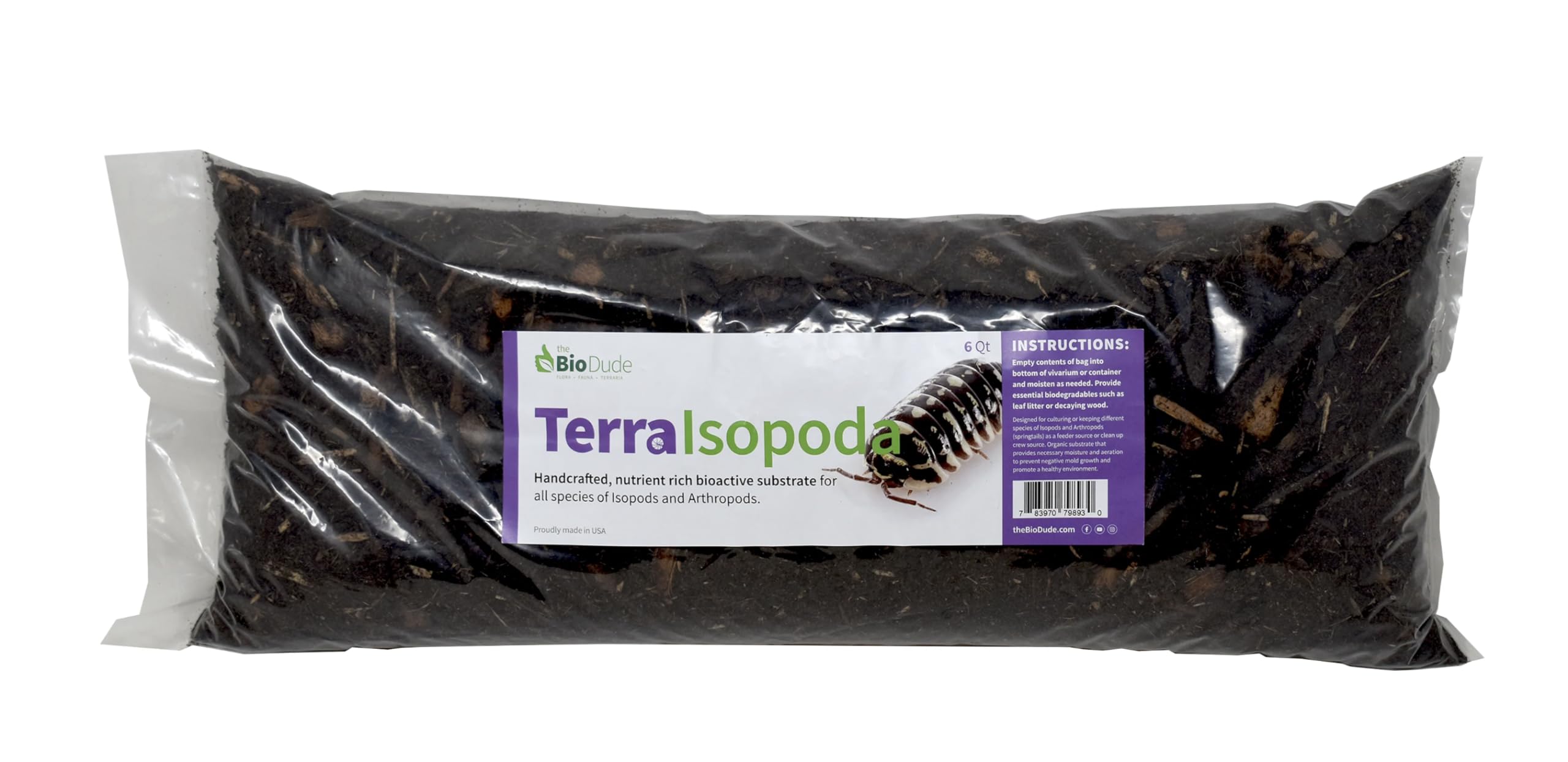 Amazon.com : The Bio Dude Terra Isopoda Isopod Bioactive Substrate - 6 ...