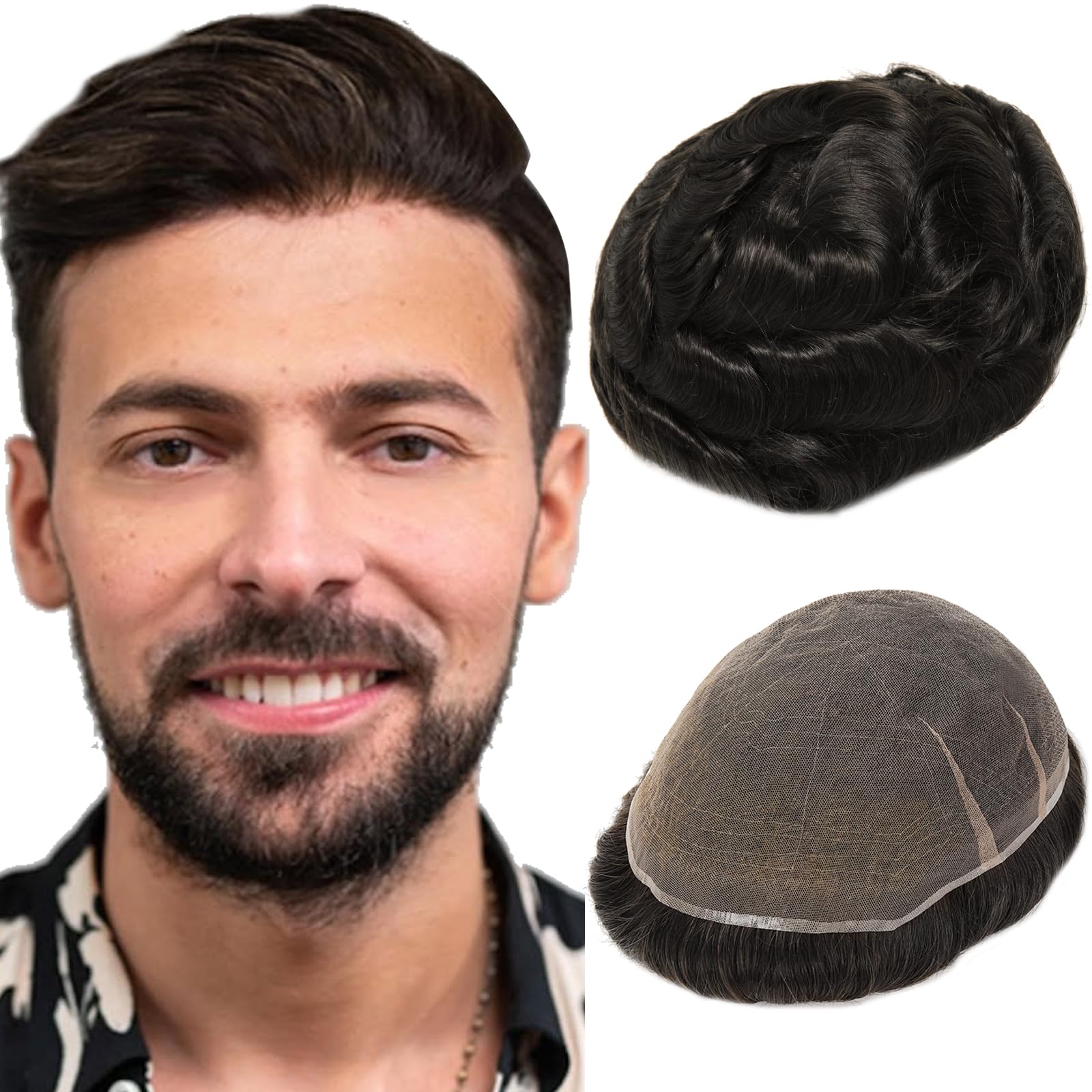 Snapklik.com : Full HD Lace Toupee Hair For Men, 8x10 Inch Human Hair ...