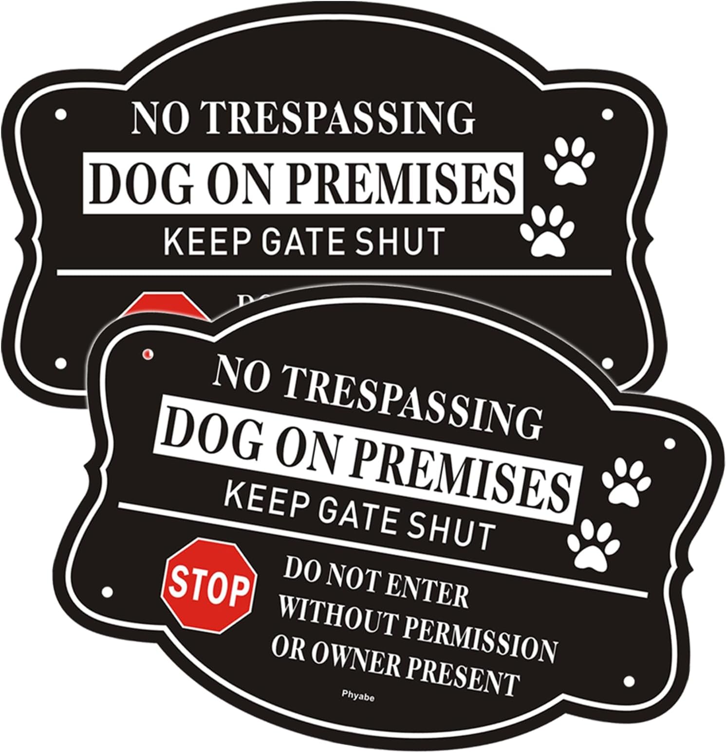 Amazon.com: Metal Warning American Bully Dog Sign for Fence Beware of ...