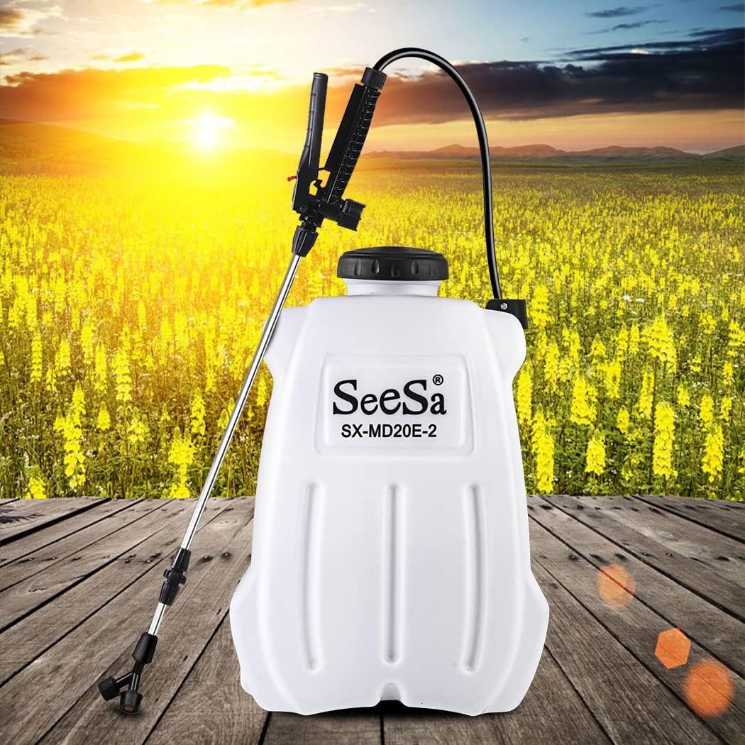 SeeSa 20L Electric Backpack Sprayer 12V Rechargeable Farm Garden Pump ...
