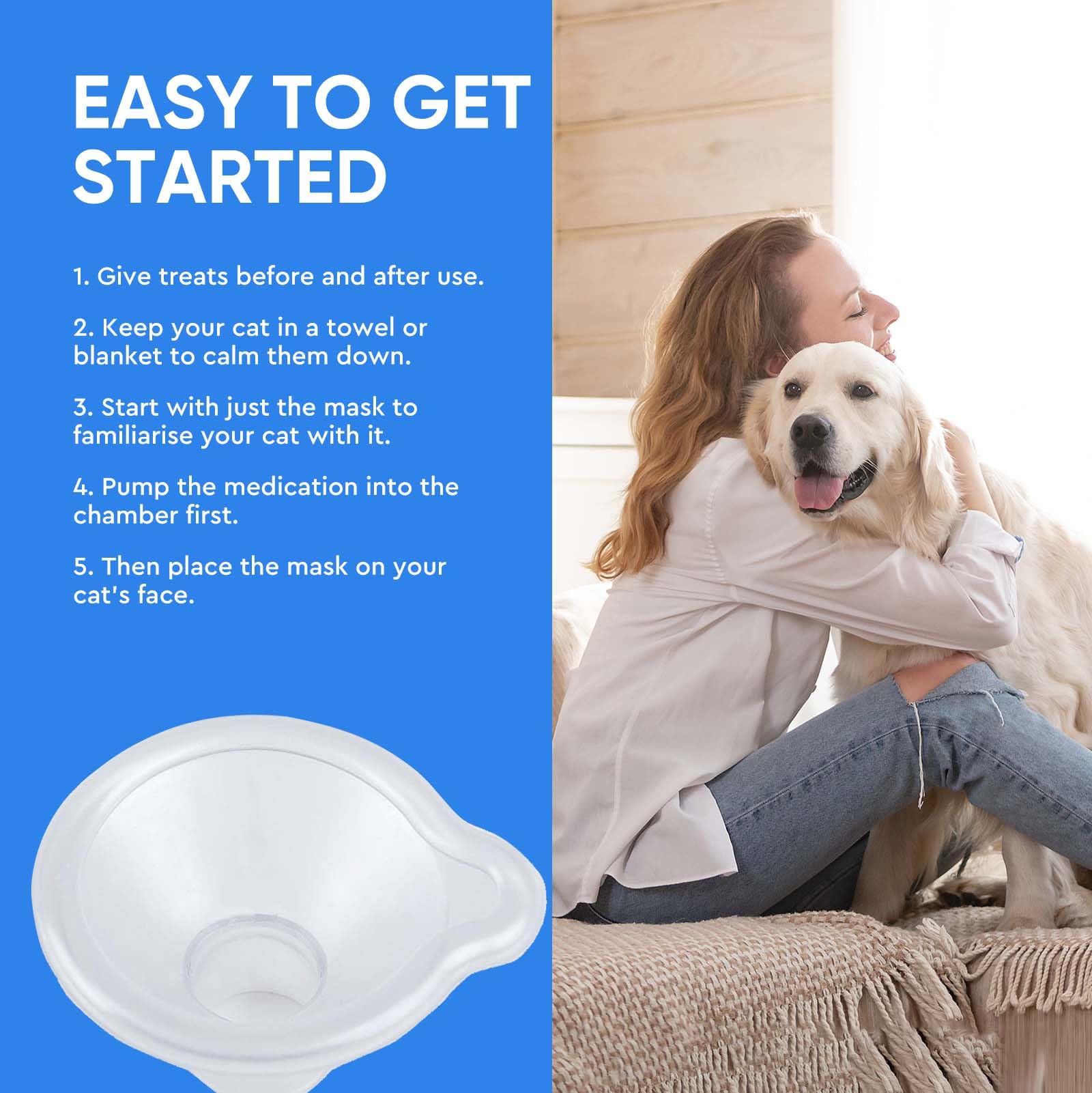 Snapklik.com : Cat Inhaler Spacer, Aerosol Chamber Mask For Pets ...