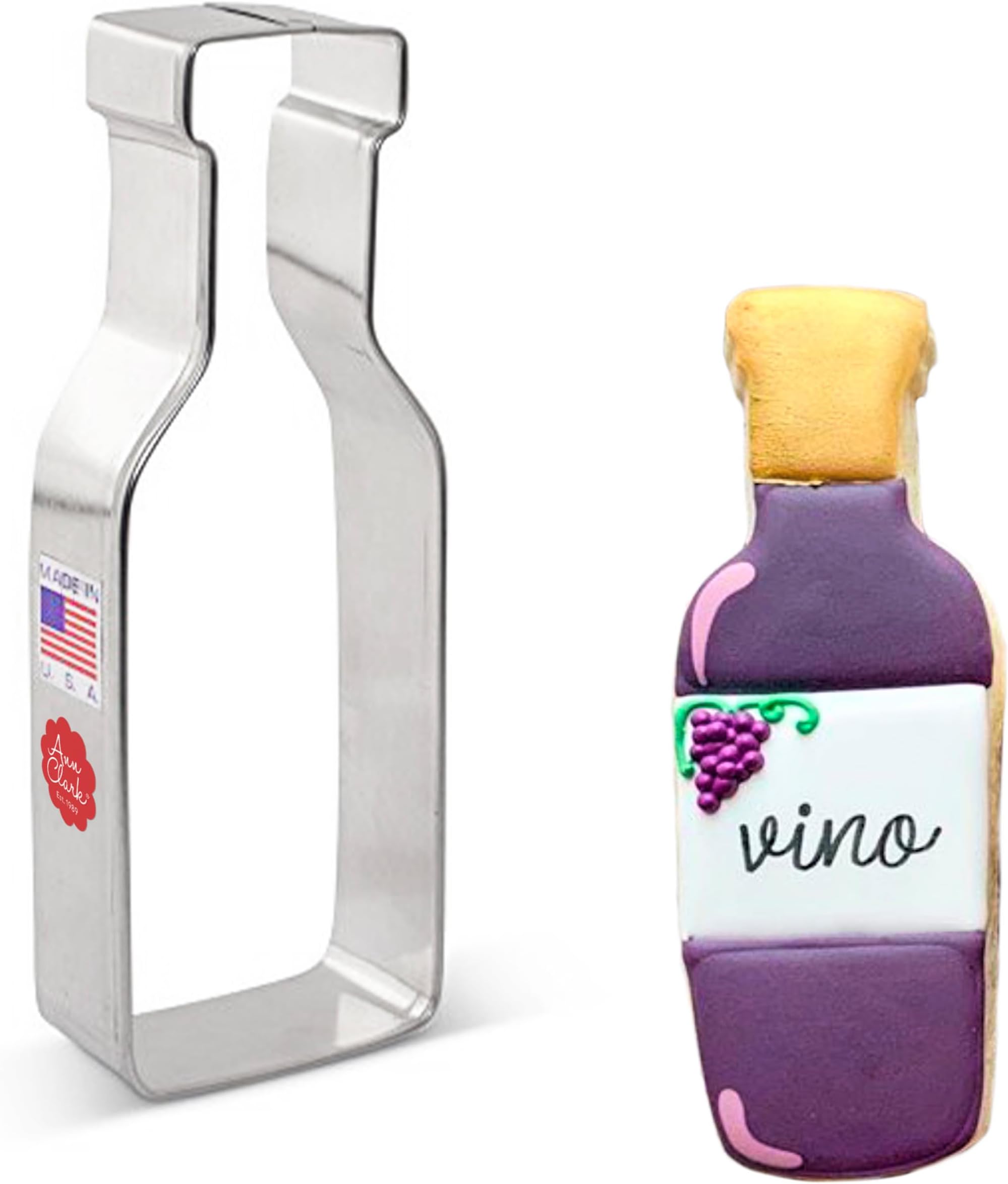 Amazon.com: Foose Cookie Cutters Wine Tasting Cookie Cutter 4 Pc Set, 4 ...