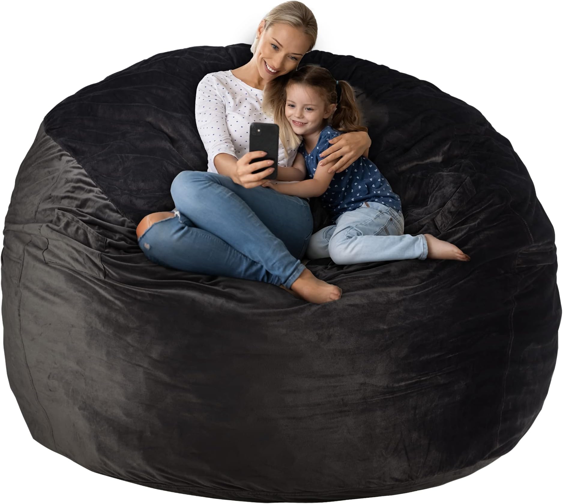 HABUTWAY Puf gigante 5000 de alta resistencia, relleno de espuma ...