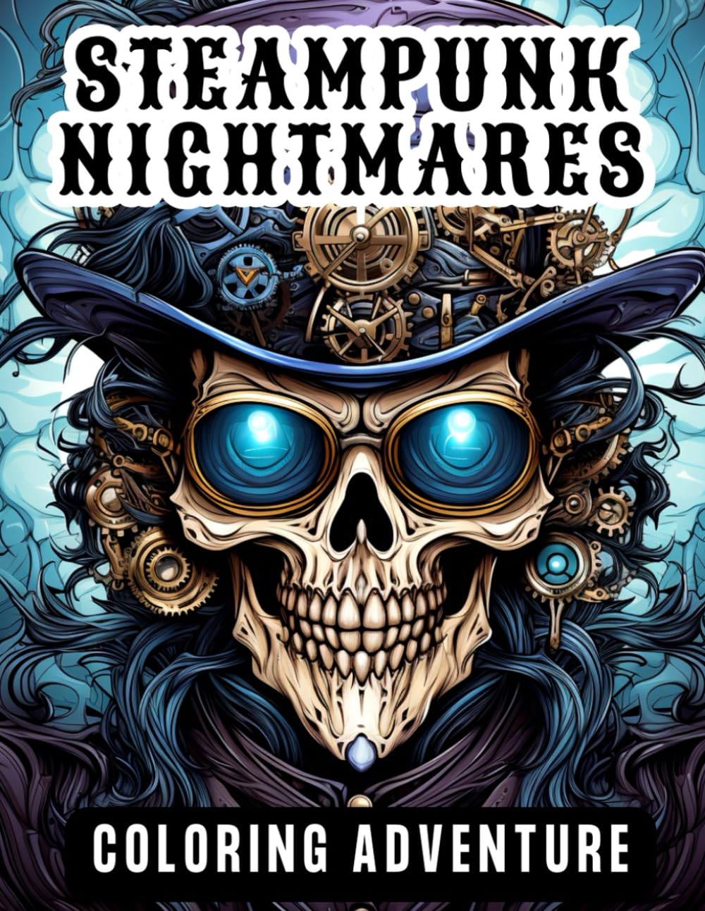 Amazon.com: Steampunk Nightmares Coloring Adventure: A Spooky Halloween ...