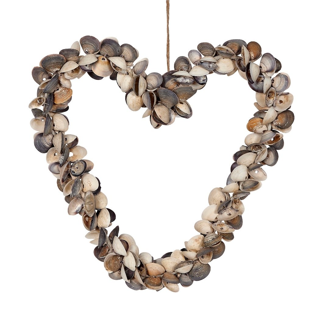 Shells Heart At Beach