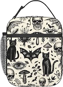 Amazon.com: ainori Reusable Gothic Lunch Box for Kids Girls Boys Women ...