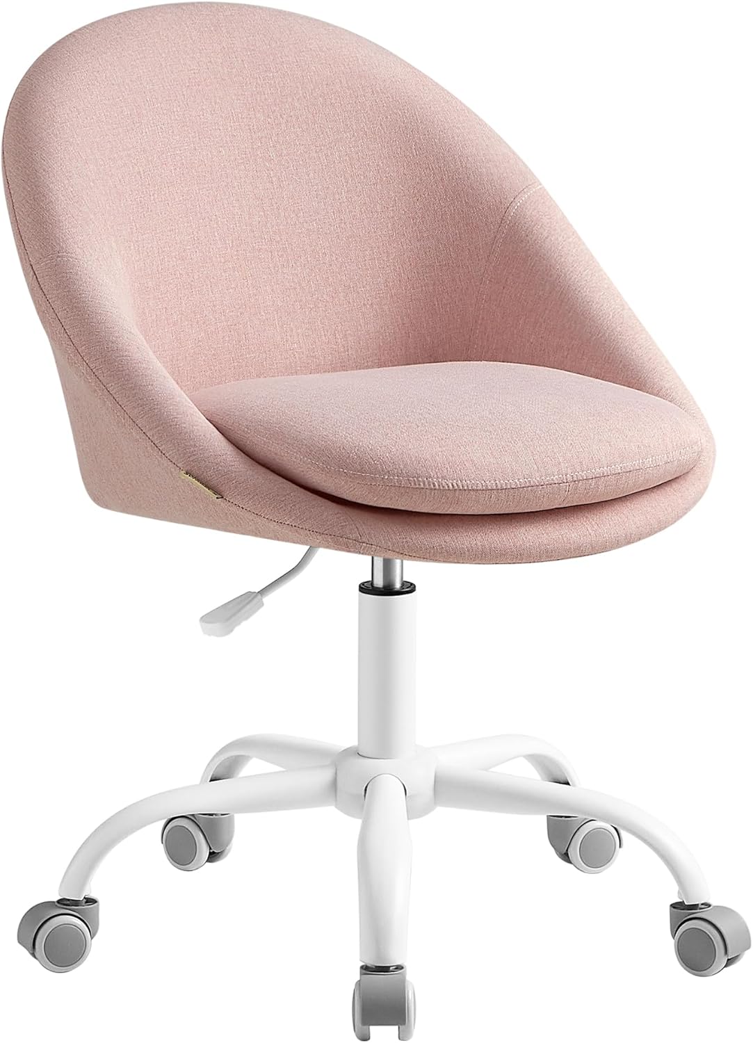 SONGMICS Office Chair, Swivel Chair, Desk Chair, Cotton-Linen Fabric ...