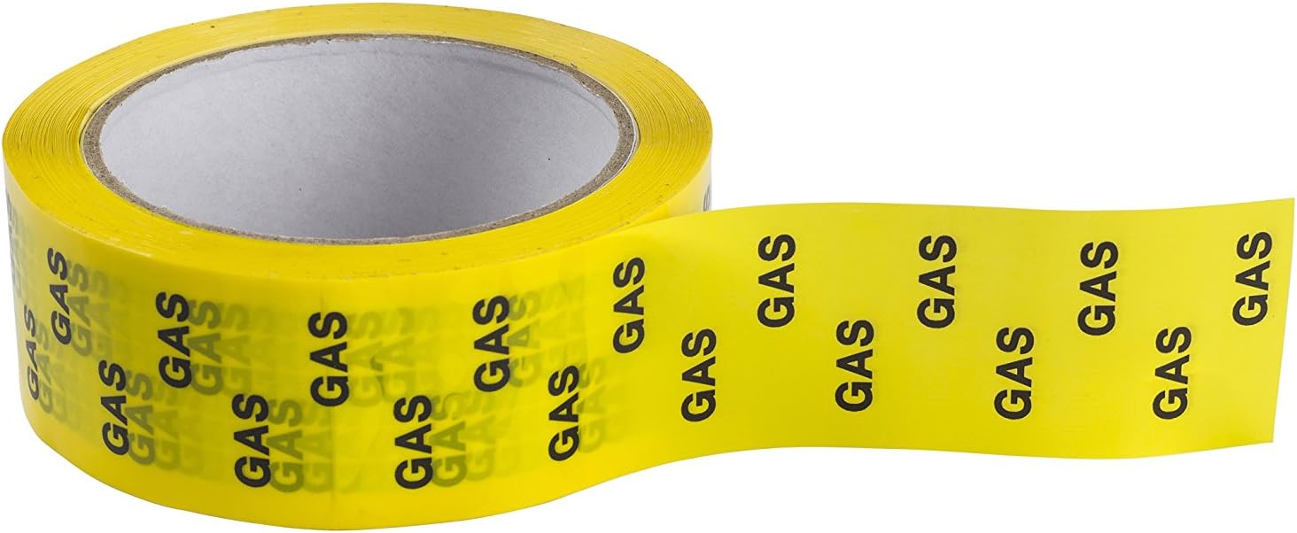 Newtool Gas Identification Tape Laminated Vinyl 38mm x 30mtr : Amazon ...