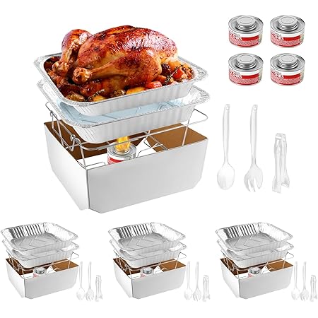 Amazon.com: Chafing Dish Buffet Set, Half Size, Disposable Catering ...