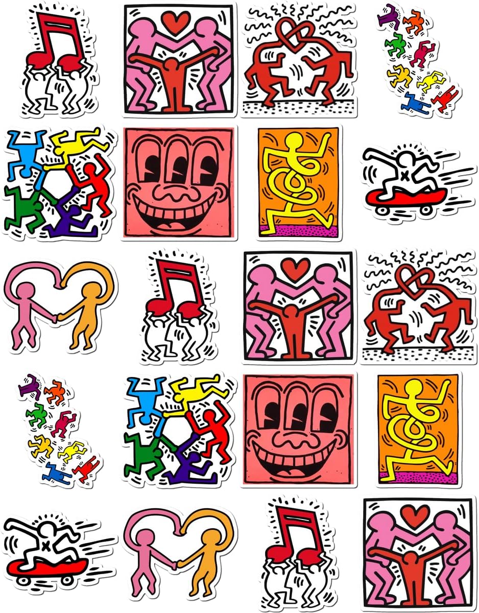 Amazon.com: Stickers Pack 20 Pcs Performance Aesthetic Art Vinyl Keith ...