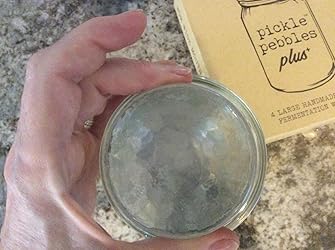 Amazon.com: Masontops Pickle Pebble Glass Fermenting Weights - Pickling ...