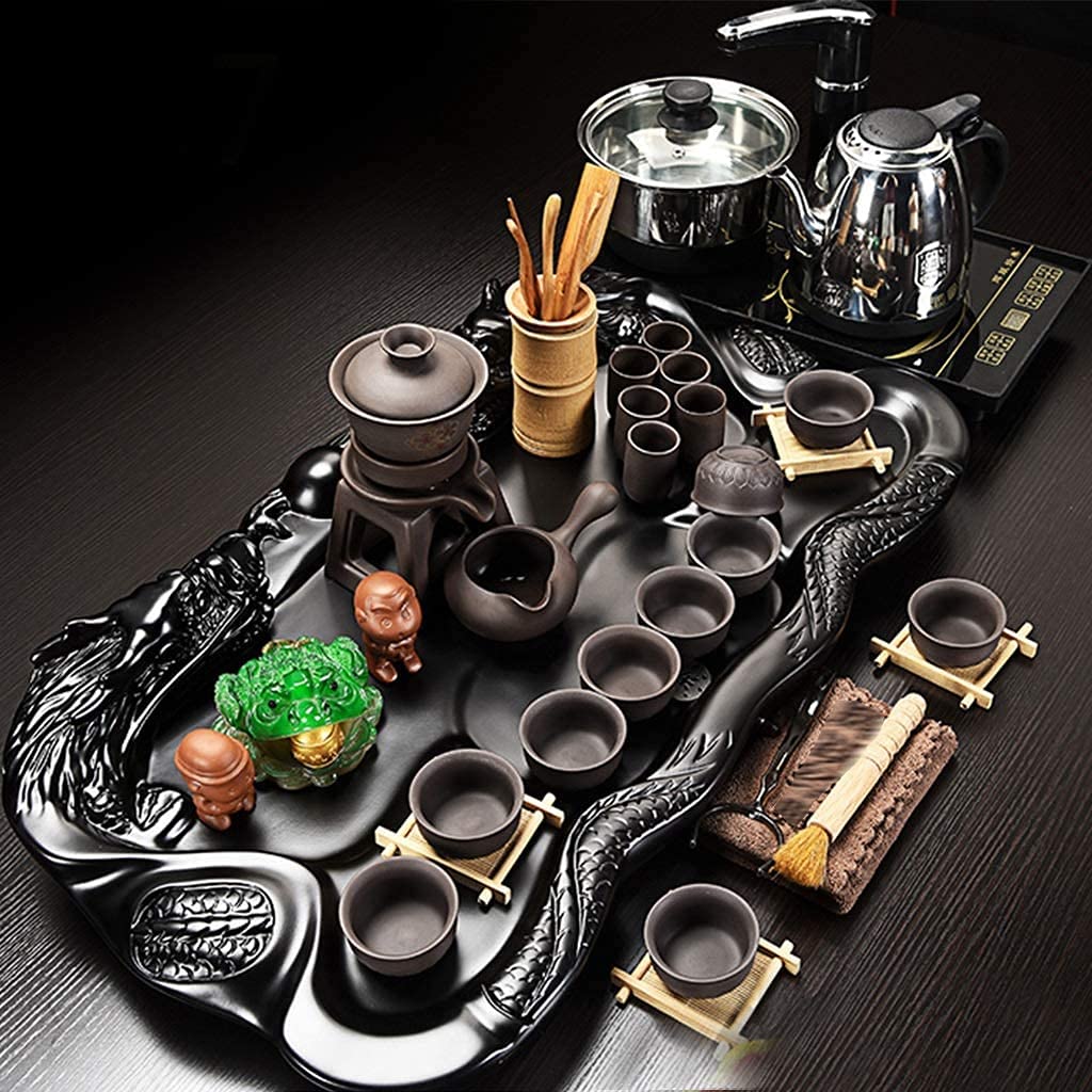 Buy tea tray Tea Set,Tea Serving Tray Kung Fu Tea Set With Wood Solid ...