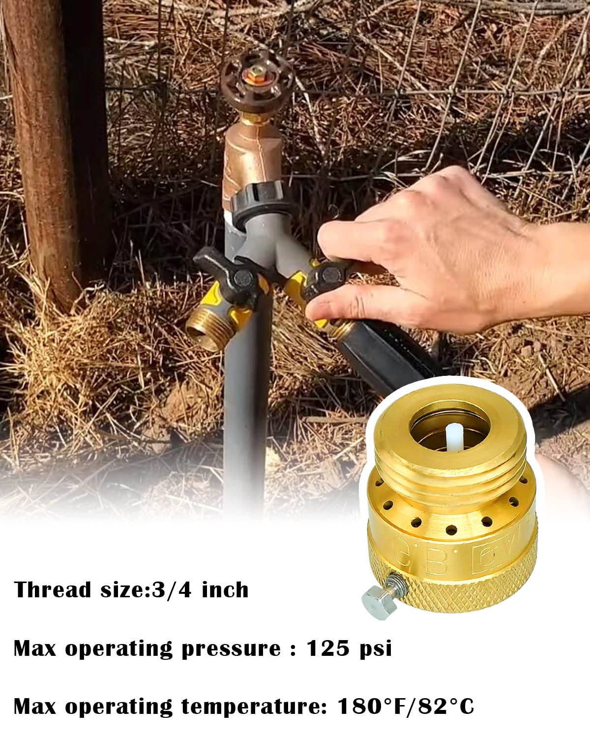 Snapklik.com : 6 Pcs Anti Siphon Valve, Hose Bib Vacuum Breaker Set 3/4 ...