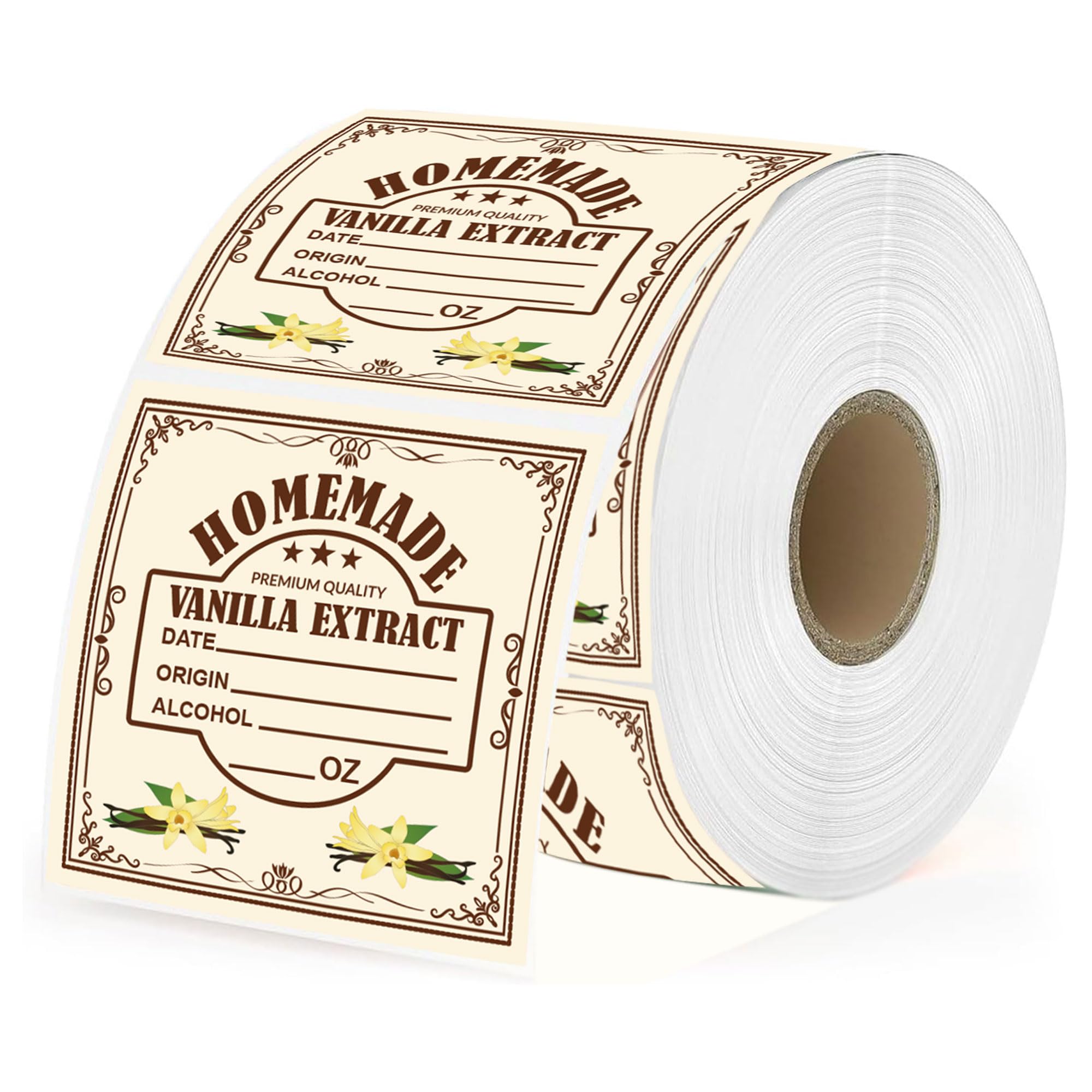 Amazon.com: 2 Inch Vanilla Extract Labels Homemade Vanilla Extract ...