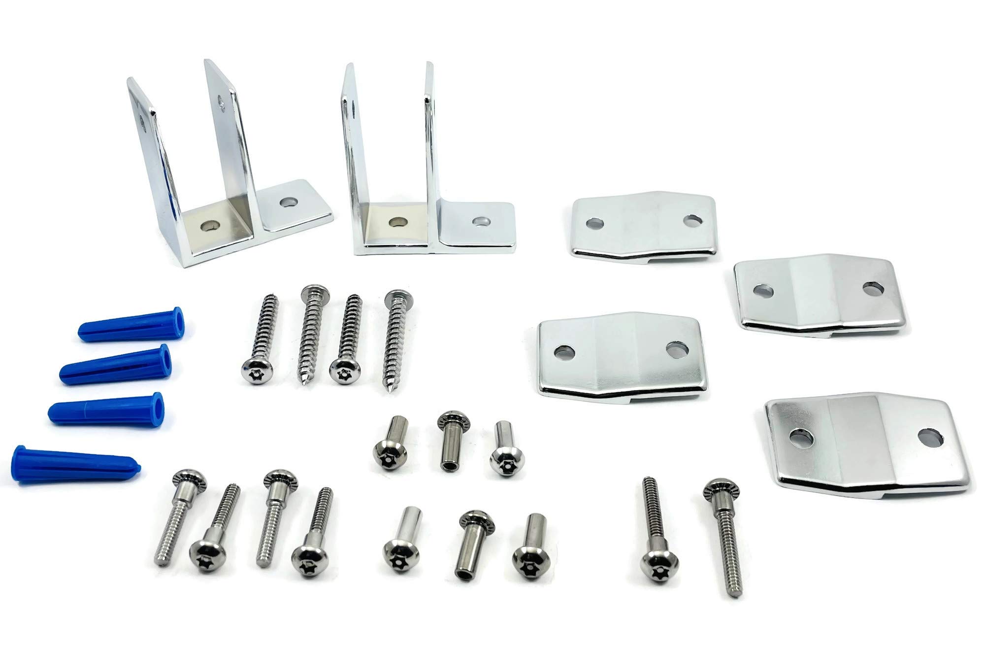 Amazon.com: Alcove Pack-2 One Ear Brackets & 4 Alcove Clips Die Cast ...
