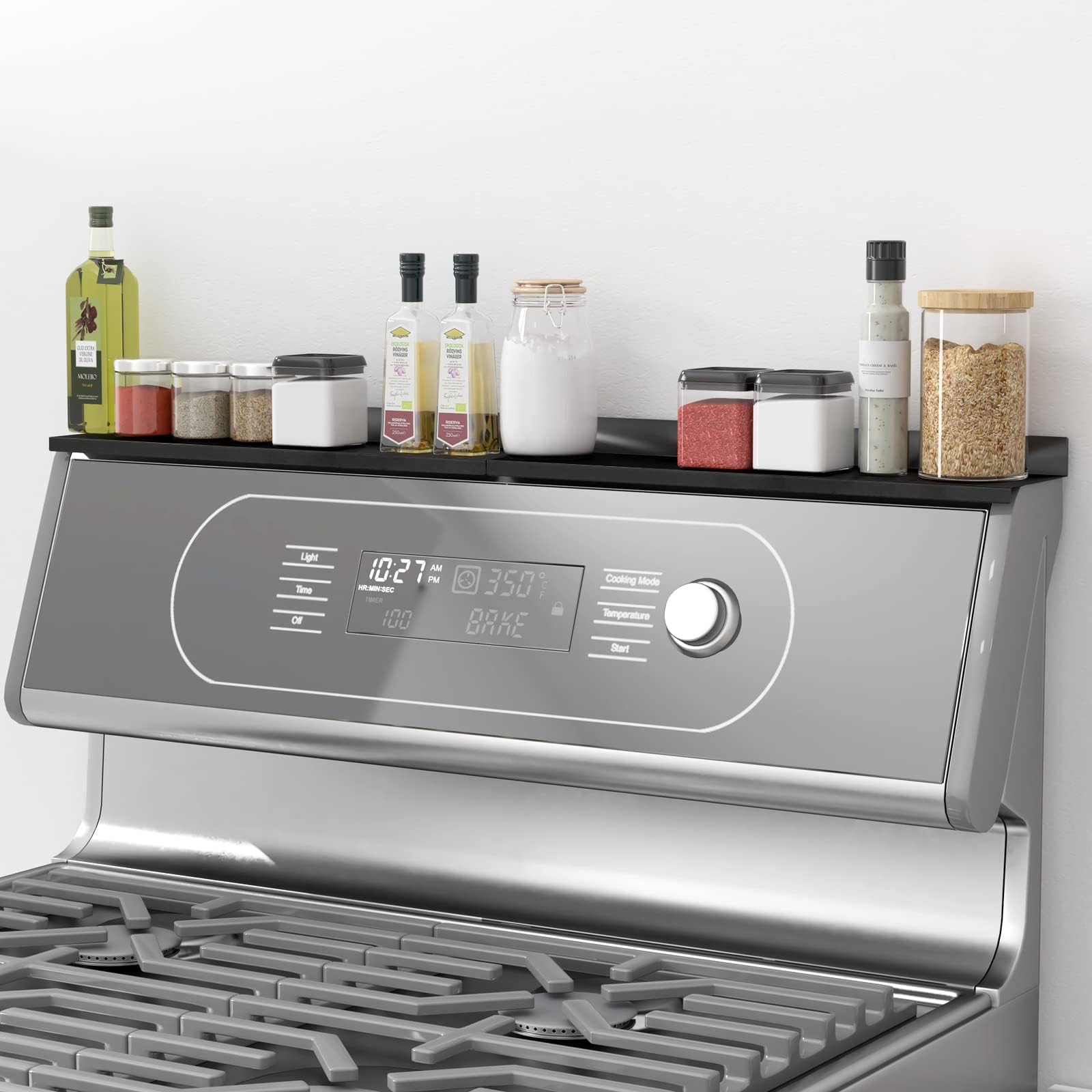 Amazon.com: Aouton Over Stove Top Shelf Stainless Steel, 2pcs 15" Stove ...