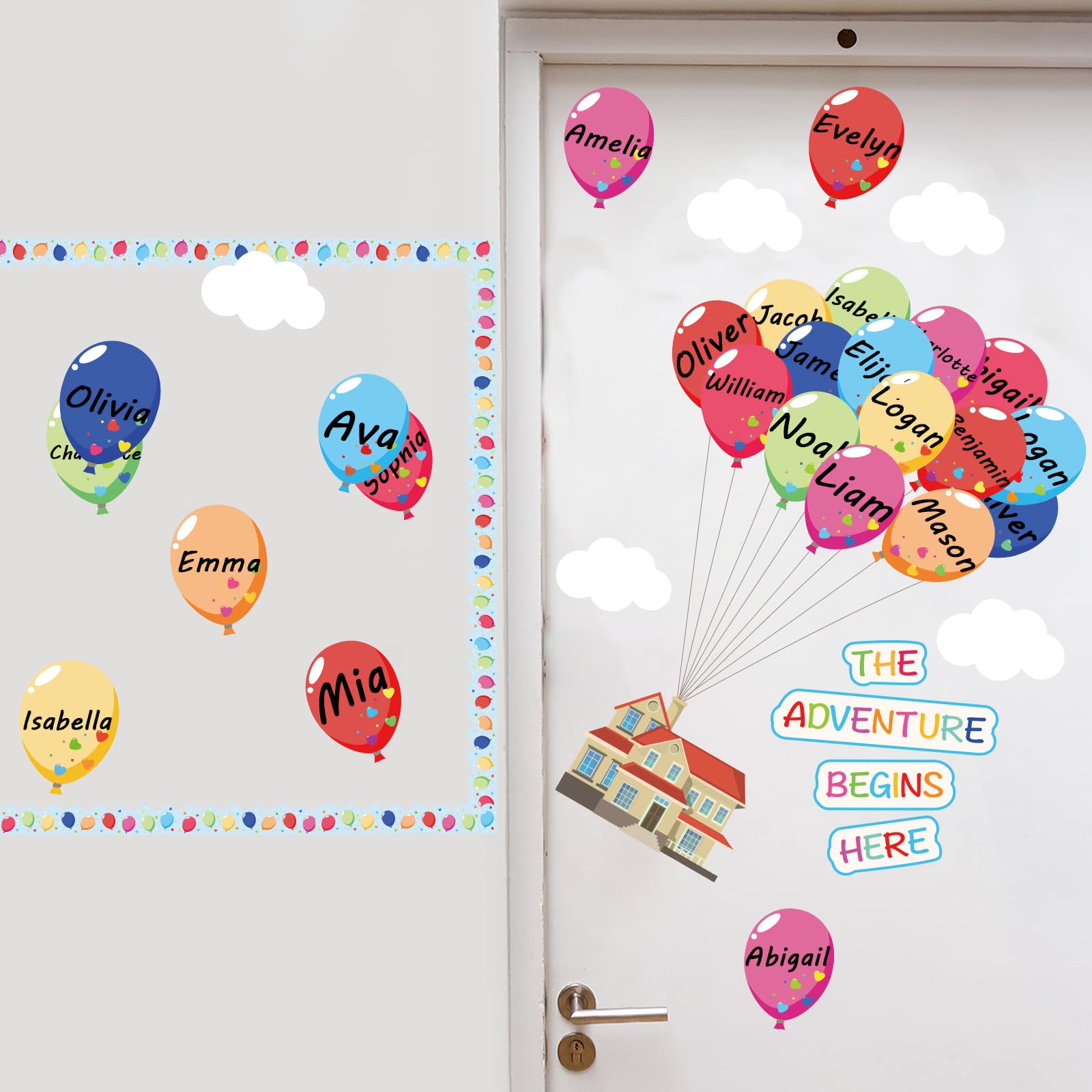 Snapklik.com : Colorful Balloons Bulletin Board Decoration Set Mix ...