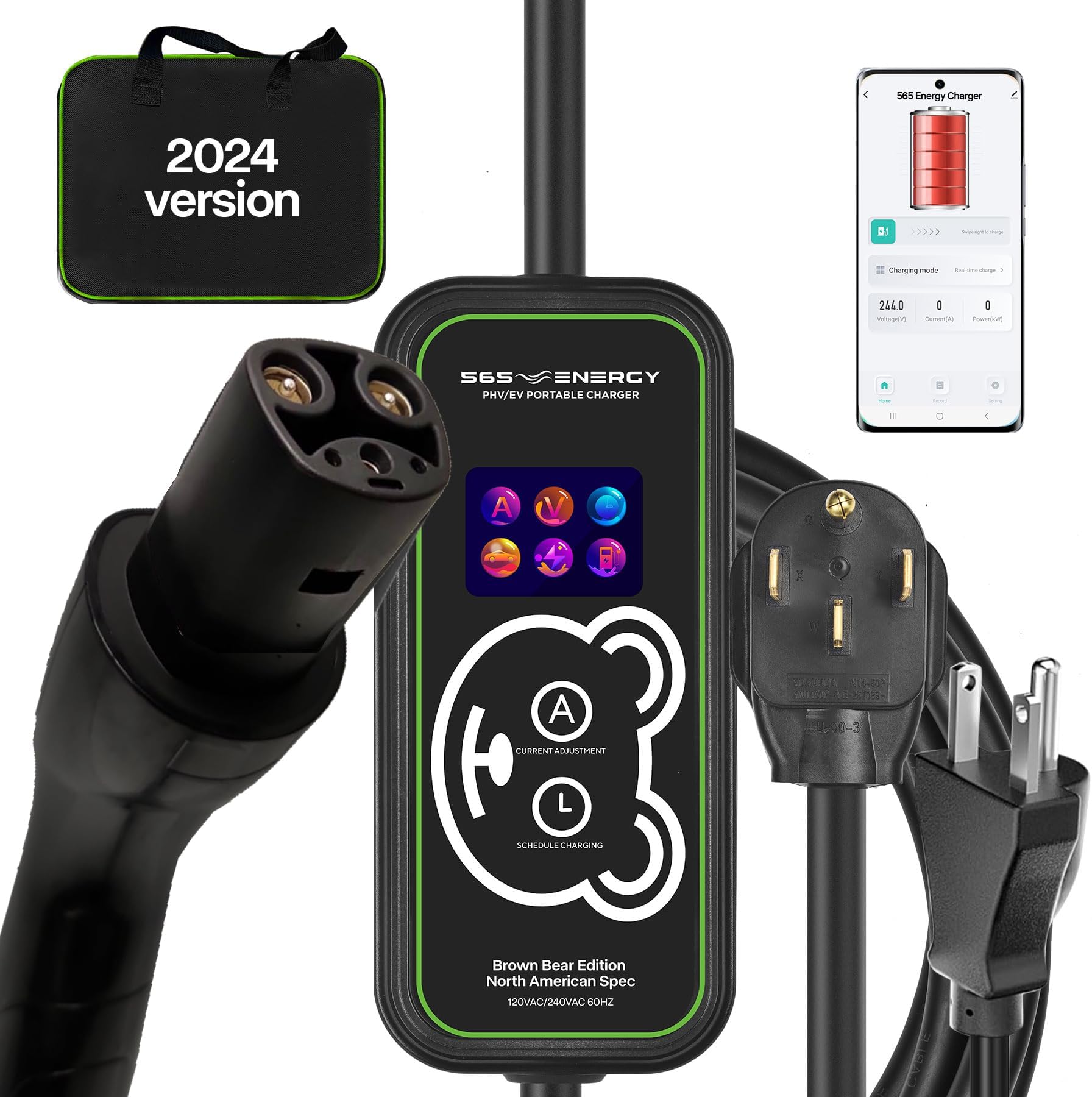 Amazon.com: [WiFi 40A] Level 1/2 Tesla Charger Model 3/X/Y/S Electric ...