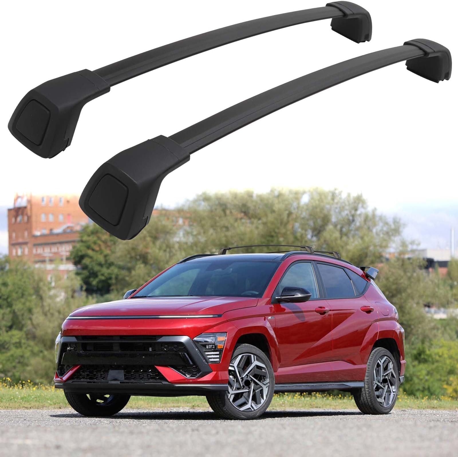 Amazon.com: Cross Bars Roof Rack Fit for Hyundai Kona & Kona Electric ...