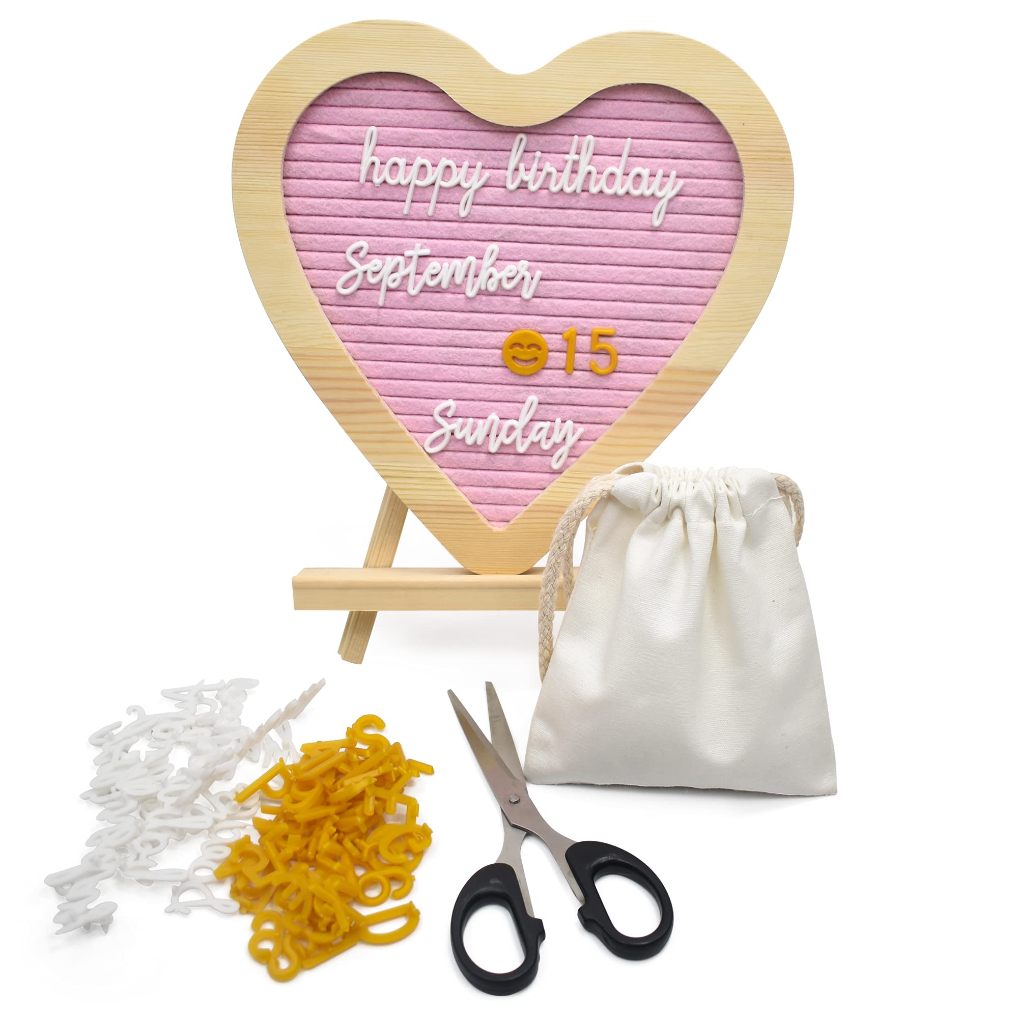 Letter Board Hearts Shaped Pink Messgae Board With Letters Letter ...