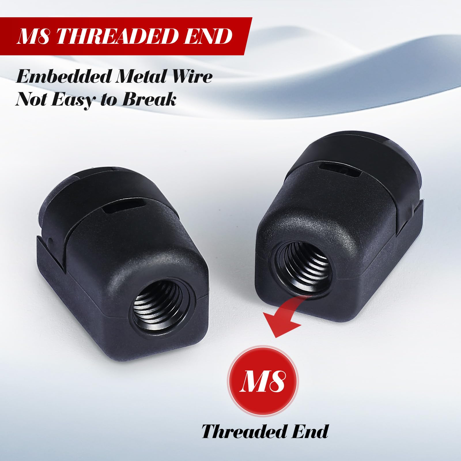 Snapklik.com : Vepagoo Gas Strut Nylon End Fittings Fit For 10MM Ball ...
