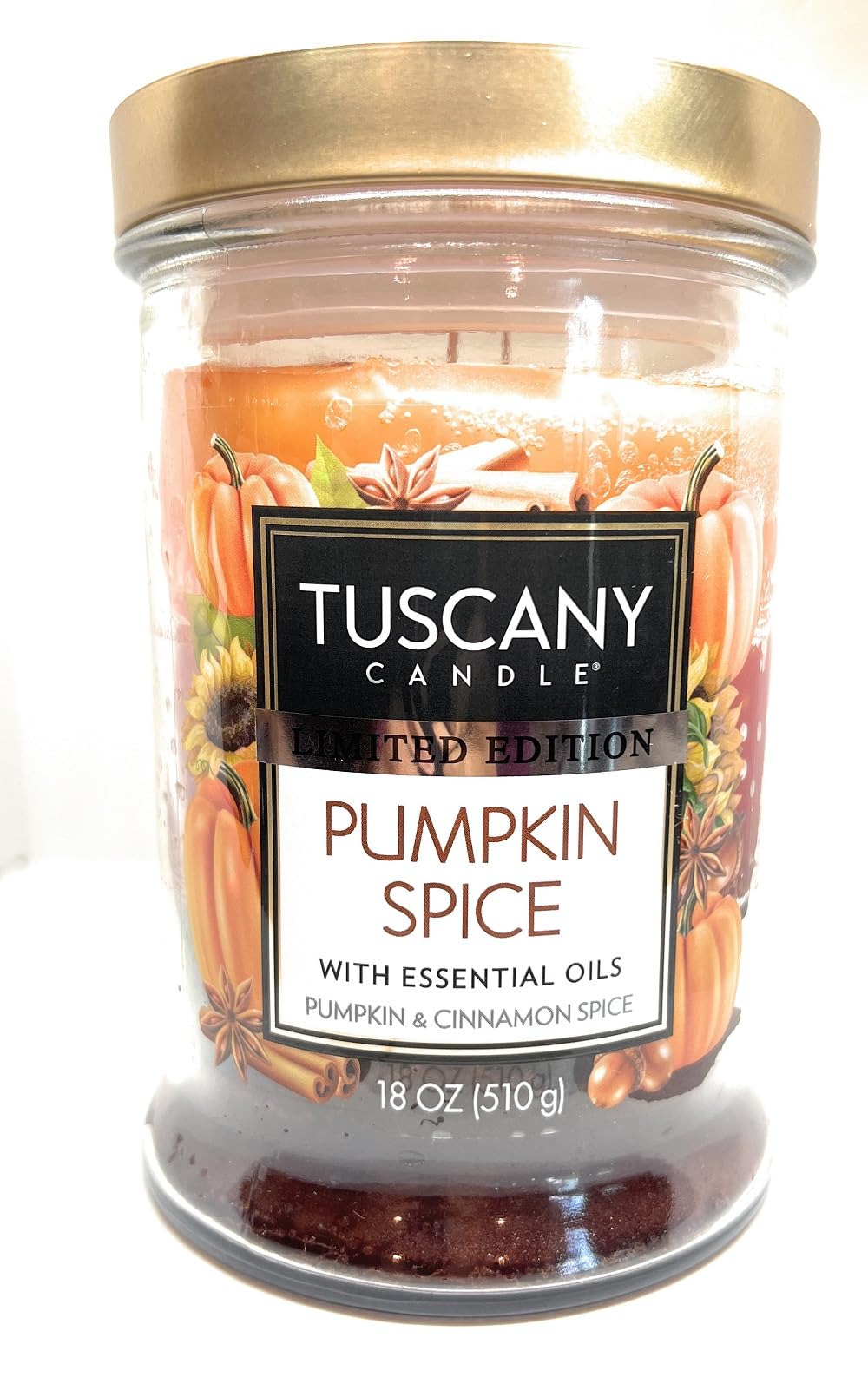 Amazon.com: Tuscany Candle Limited Edition Jar Candle (Pumpkin Spice ...