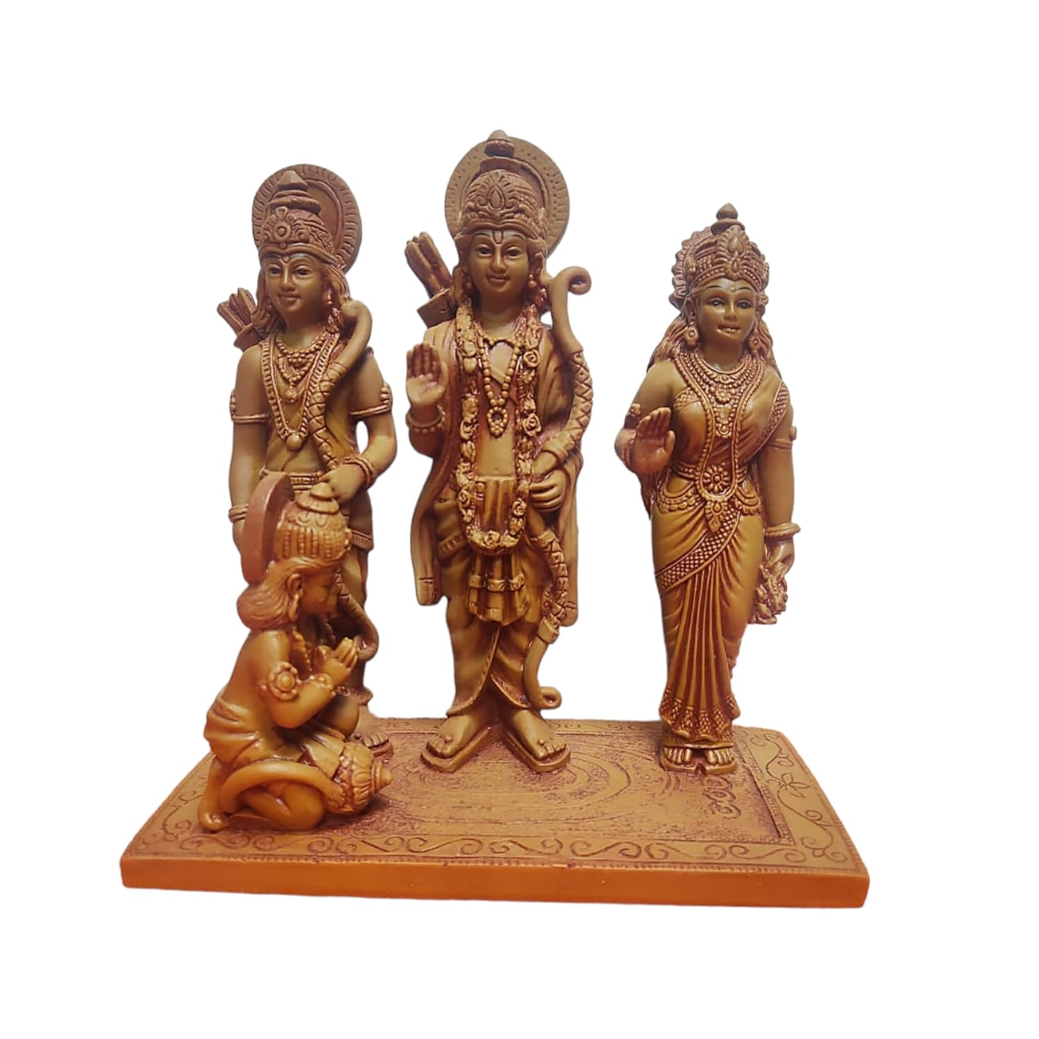 Buy PRATIMA Wooden Finish ram darbar Statue Idol/ram darbar Statue for Home and Office Decor ...