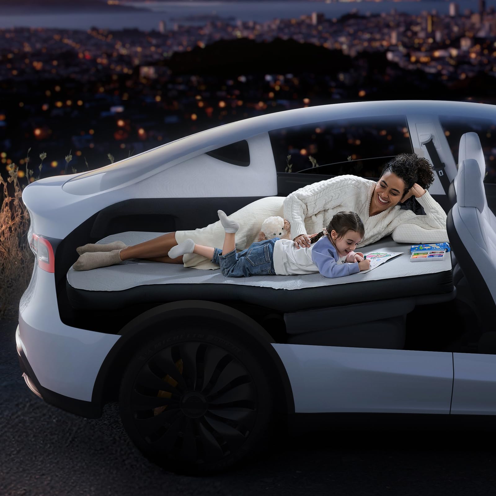 Amazon.com : Black Orca Tesla Model Y Mattress Camping Air Mattress ...