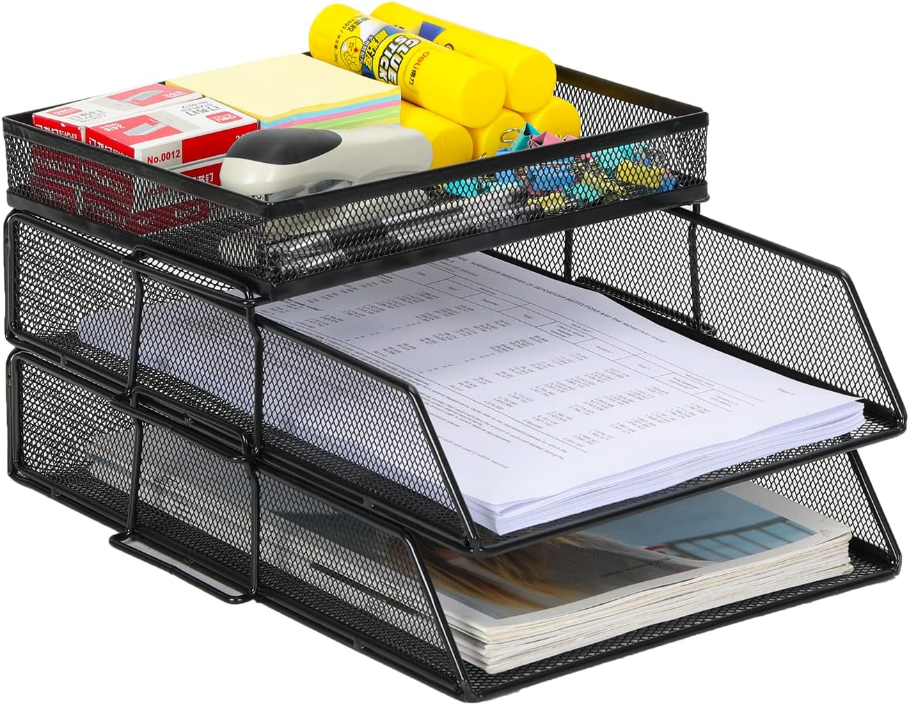 Magazine File Rack Q-CONNECT Metal Black/Document Archiving/Type-for ...