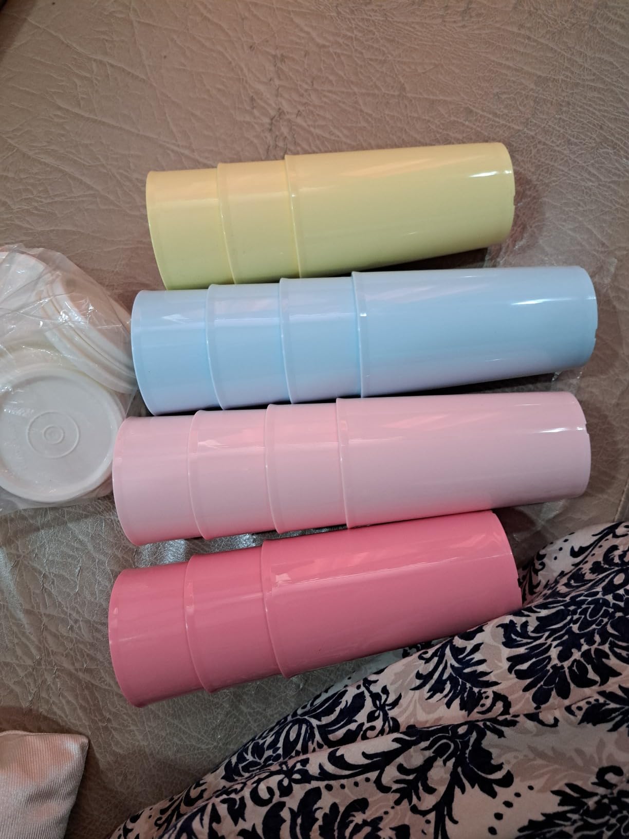 Buy Tupperware Rainbow Plastic Tumbler Set, Multicolour, 340ml, Set of ...