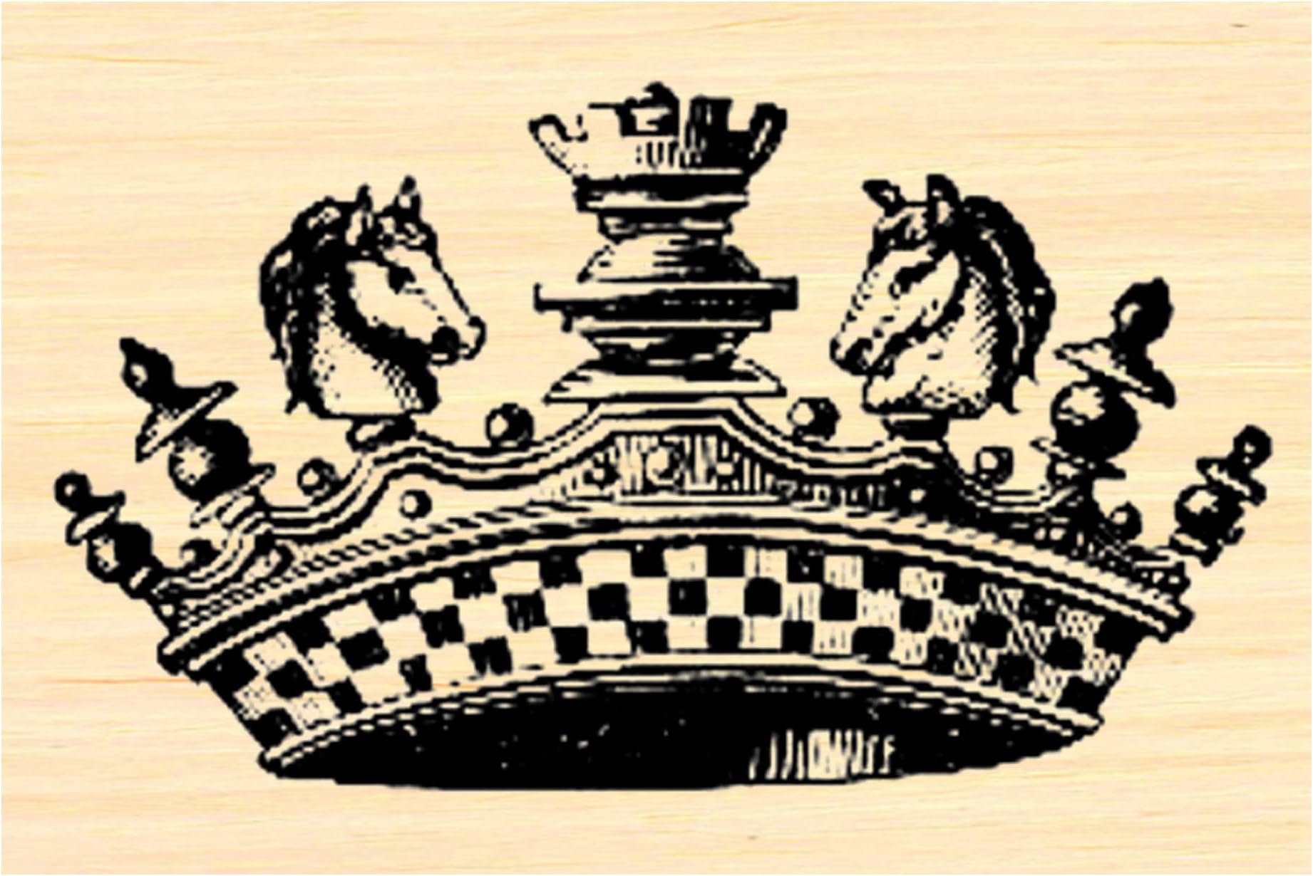 Amazon.com: Triple Crown Rubber Stamp : Arts, Crafts & Sewing