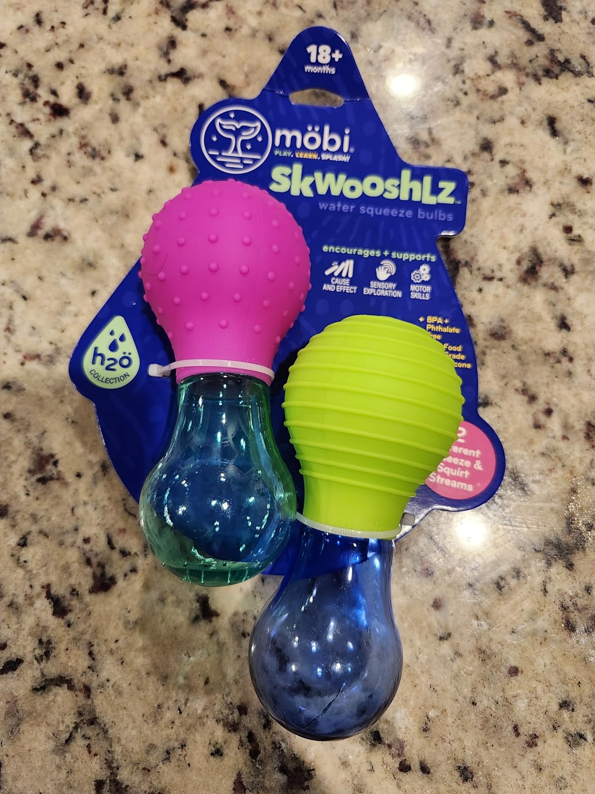 Amazon.com: Mobi Skwooshlz Water Squeeze Bulbs - Baby Bath Toys ...