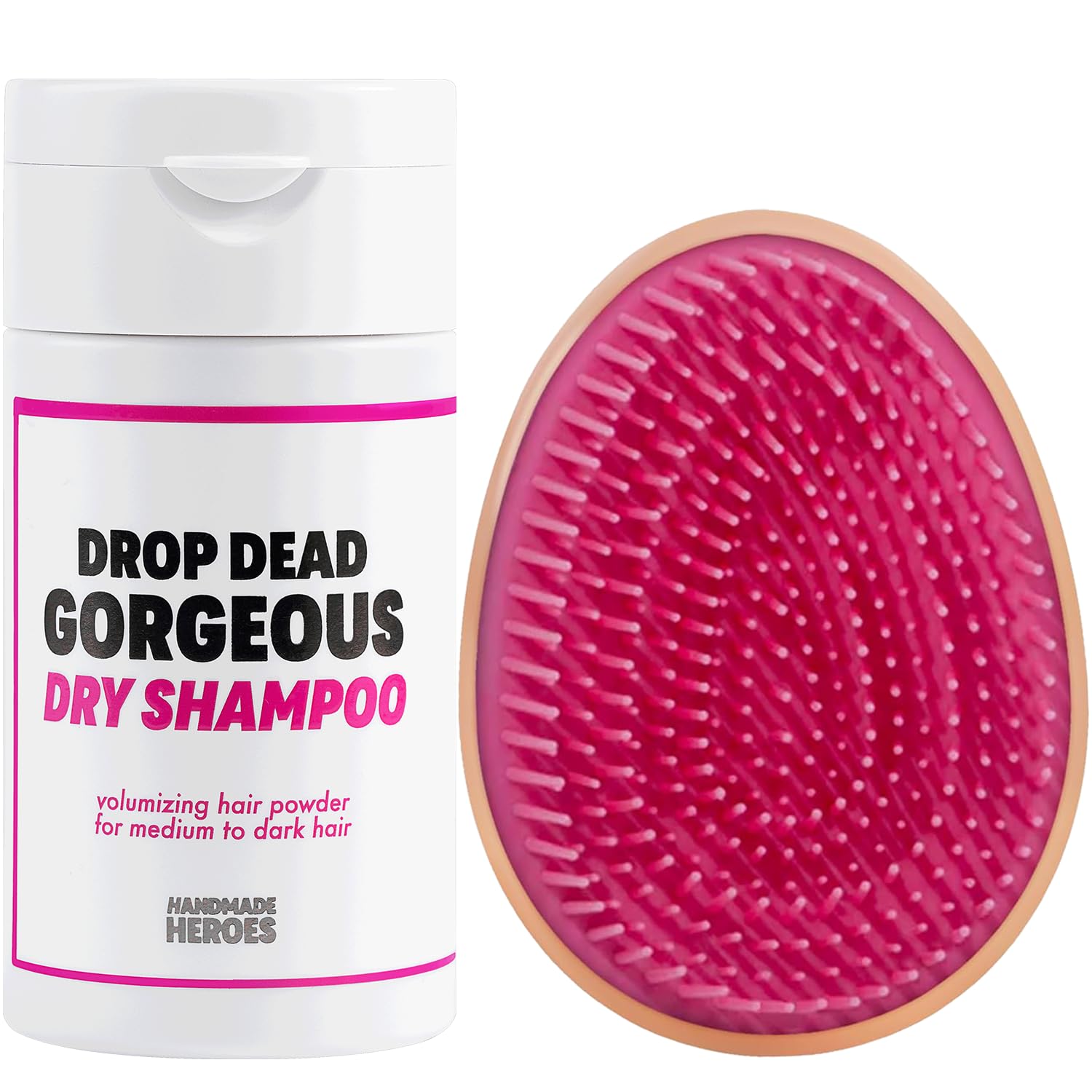 Amazon.com: Dry Shampoo Volume Powder and Brush Natural Clean and Vegan ...