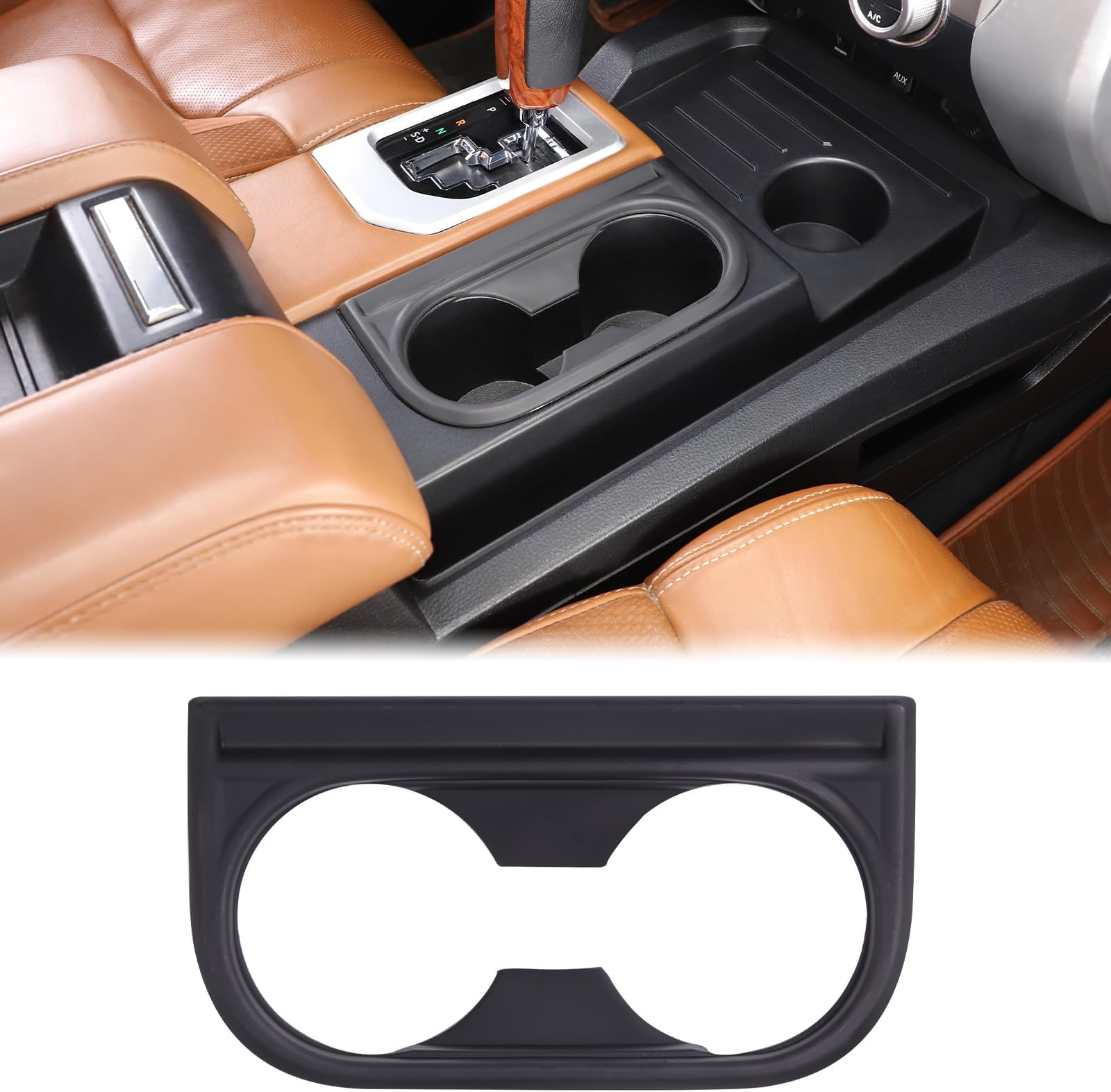 Amazon.com: Aunginsy Car Front Seat Central Armrest Cup Holder Cup Trim ...