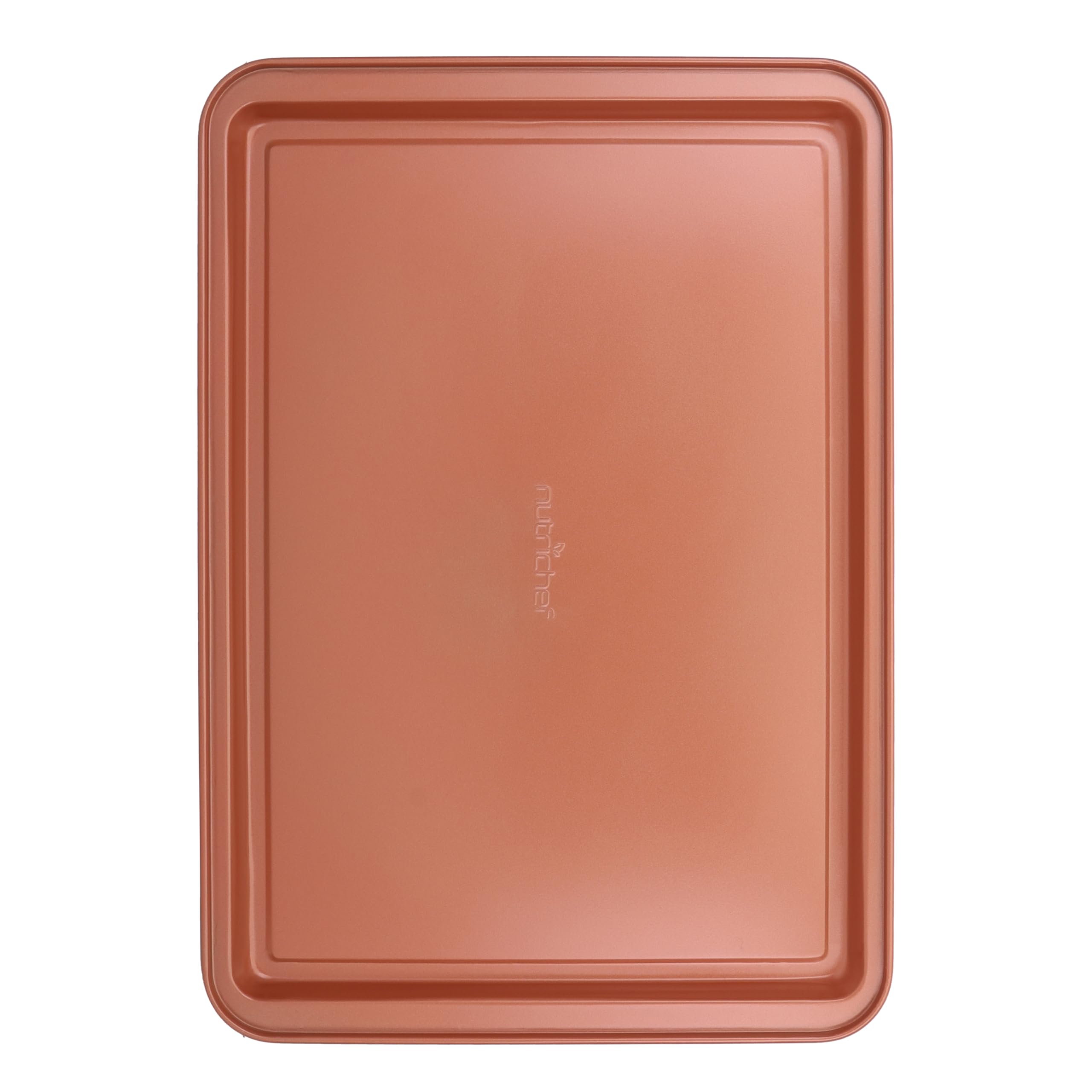 Amazon.com: NutriChef 14-inch Copper Cookie Sheet Baking Tray, Non ...