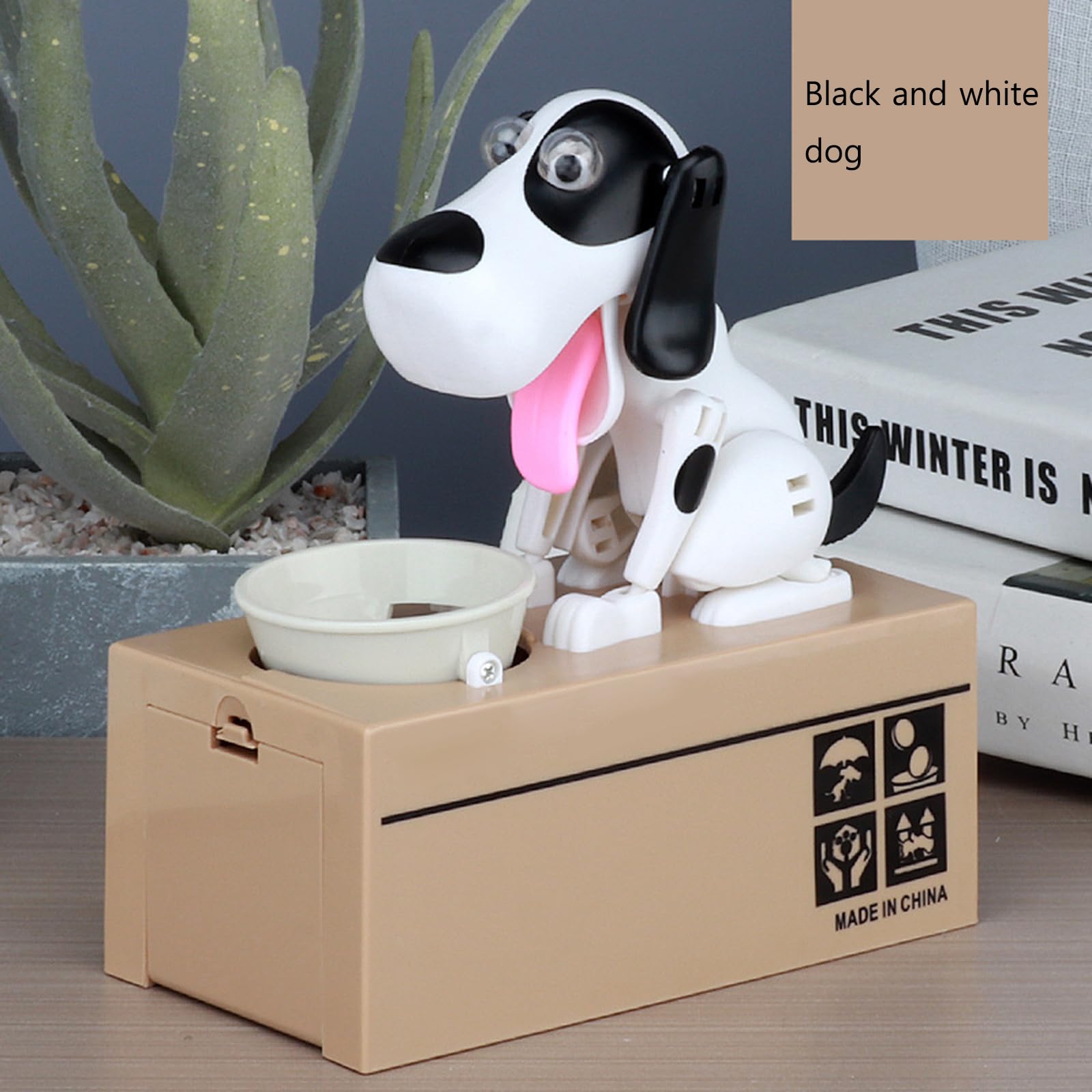 Amazon.com: Eat Money Dog Piggy Bank,Cute Stealing Coin Puppy Money Box ...